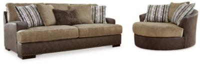 Alesbury Sofa and Oversized Swivel Accent Chair – Ashley Furniture ...
